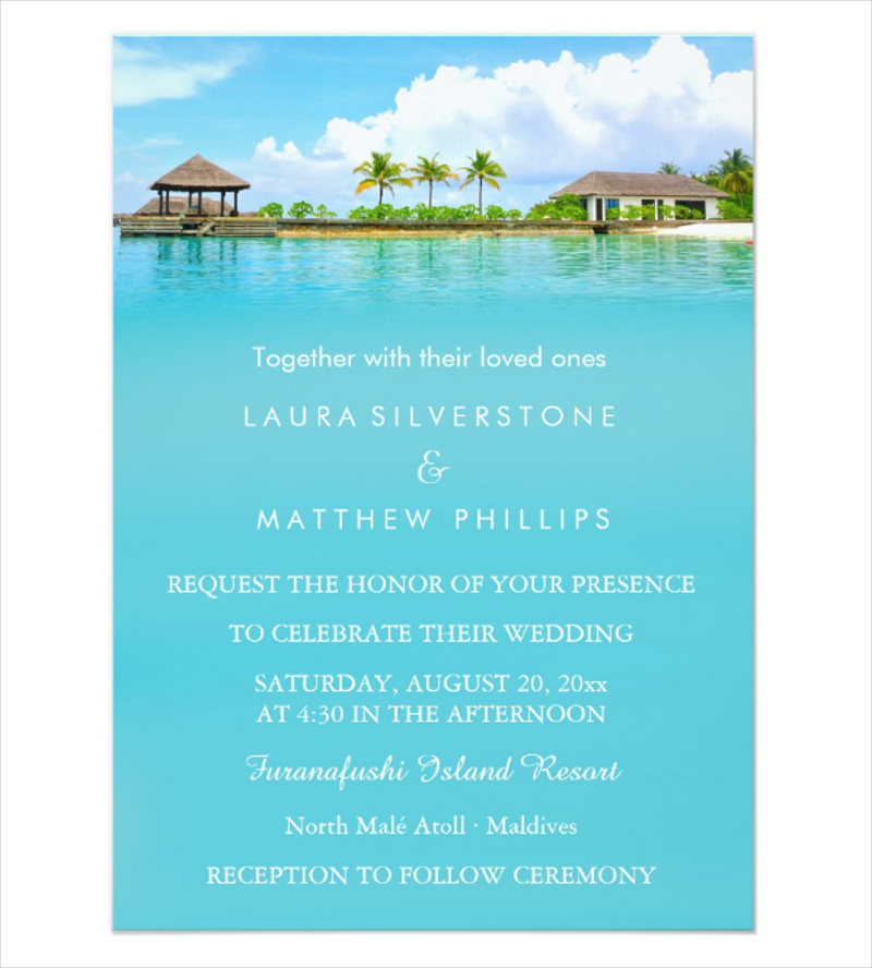 Resort Wedding Invitation - 14+ Examples, Format, Pdf | Examples
