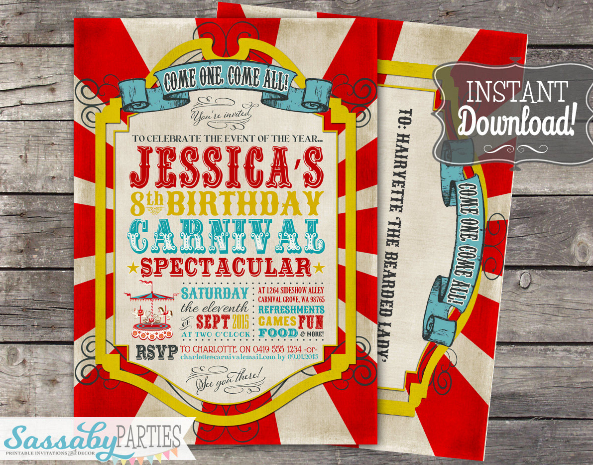 Carnival Party Invitation - 16+ Examples, Illustrator, Word, Pages ...