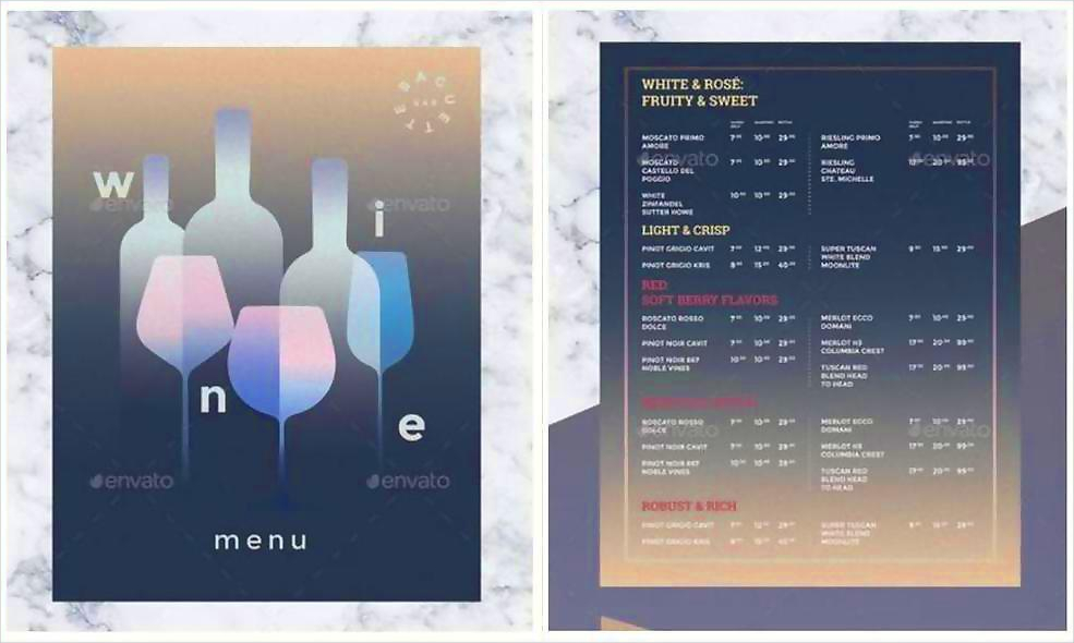 Wine Menu - 10+ Examples, Format, Pdf | Examples