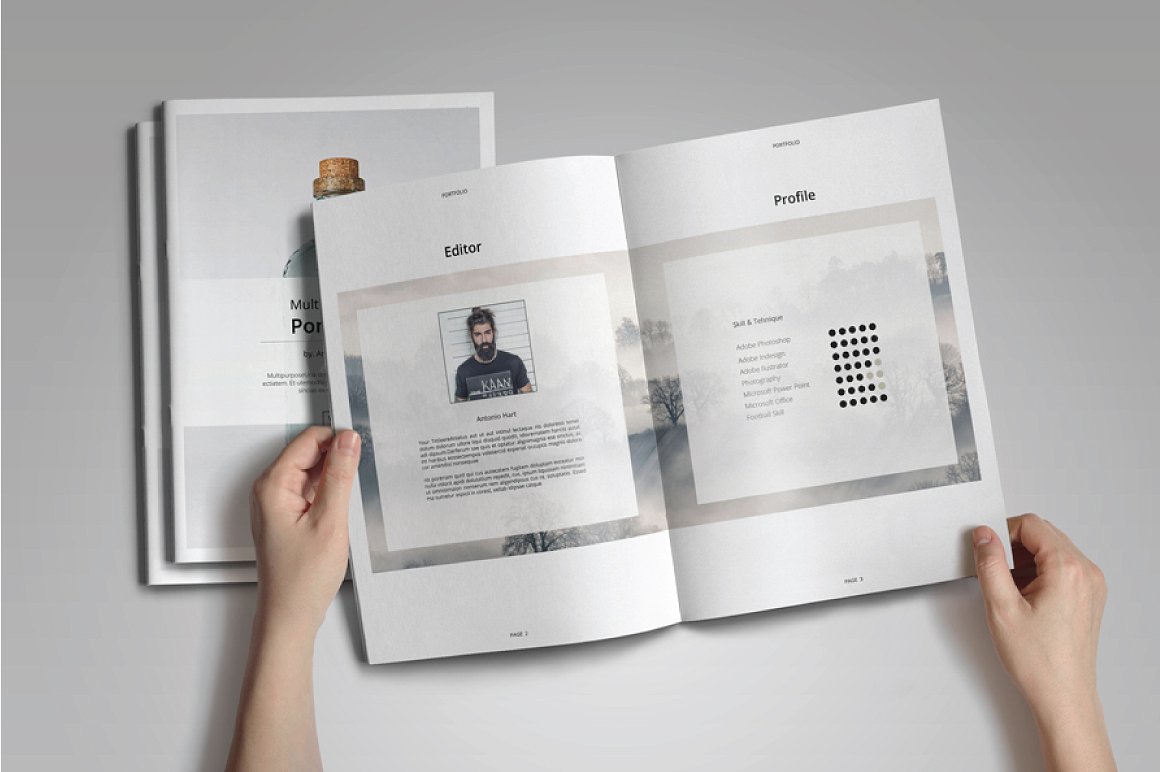 Minimalist Paper Portfolio - 10+ Examples, Format, Pdf | Examples