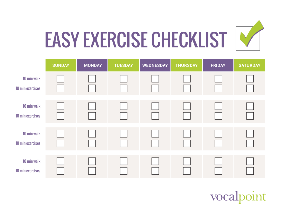 Workout Checklist 11 Examples Format Pdf Examples