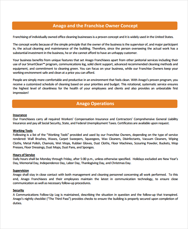 Maintenance Proposal - 23+ Examples, Format, Pdf | Examples