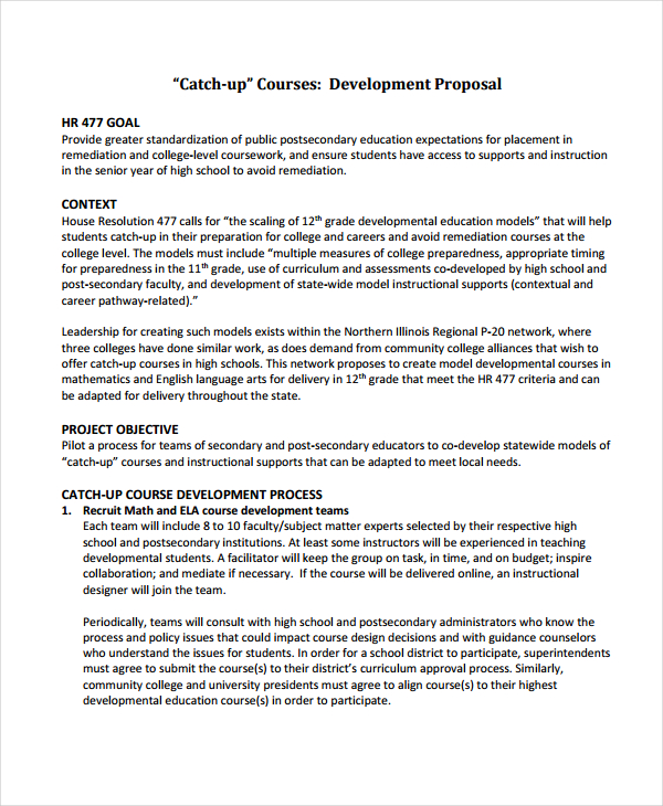 Course Proposal 10 Examples Format Pdf Examples
