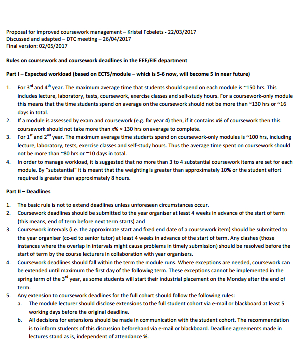 Course Proposal - 10+ Examples, Format, Pdf | Examples