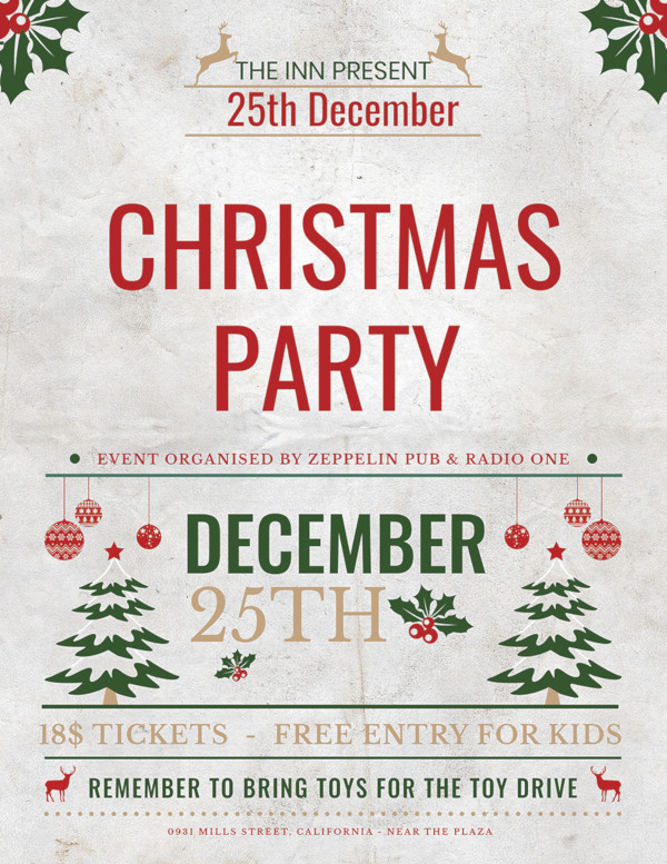 Christmas Party Flyer 32 Examples Format Pdf Examples