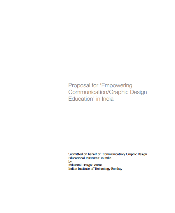 Graphic Design Proposal - 16+ Examples, Format, Pdf | Examples