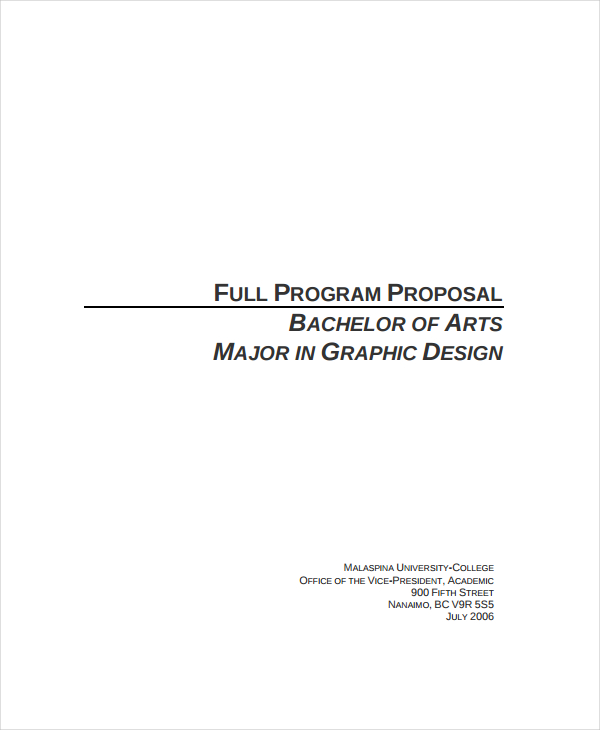 Graphic Design Proposal - 16+ Examples, Format, Pdf | Examples