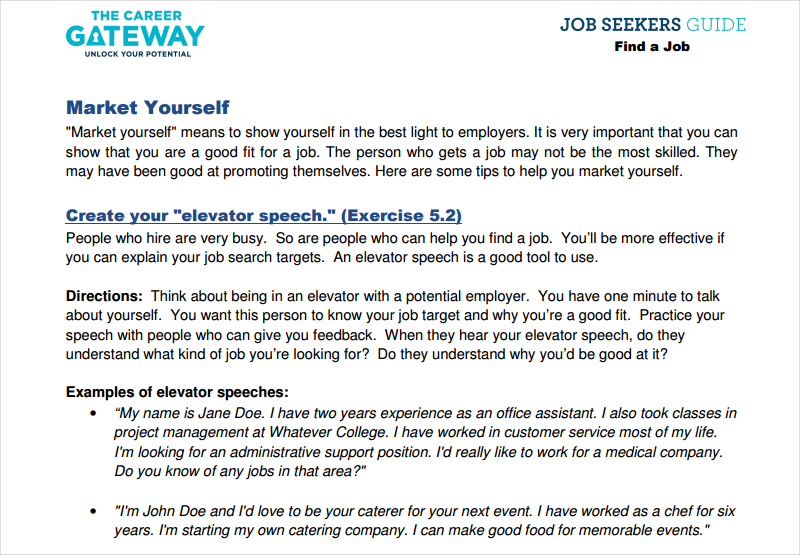 How To Write An Elevator Speech Examples BEST GAMES WALKTHROUGH
