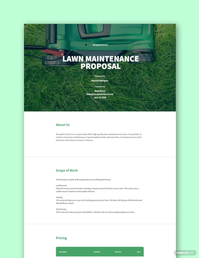 Maintenance Proposal - 23+ Examples, Format, Pdf | Examples