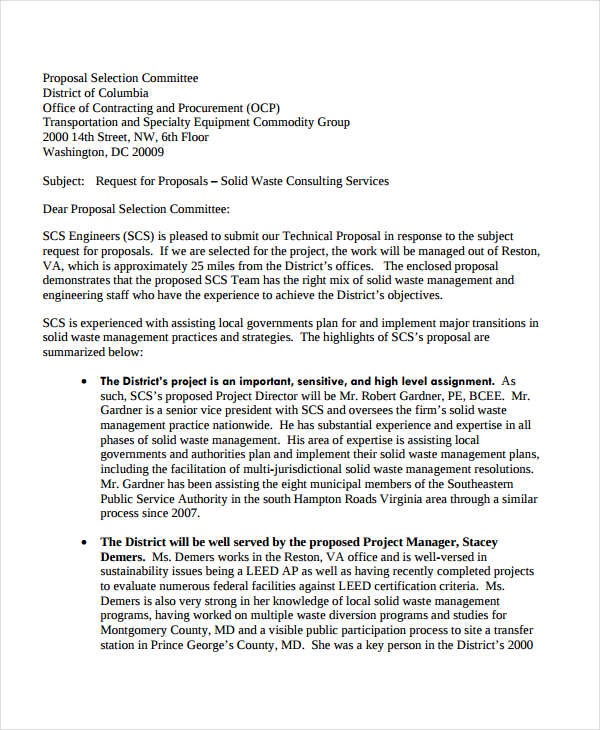 Management Proposal - 15+ Examples, Format, Pdf | Examples