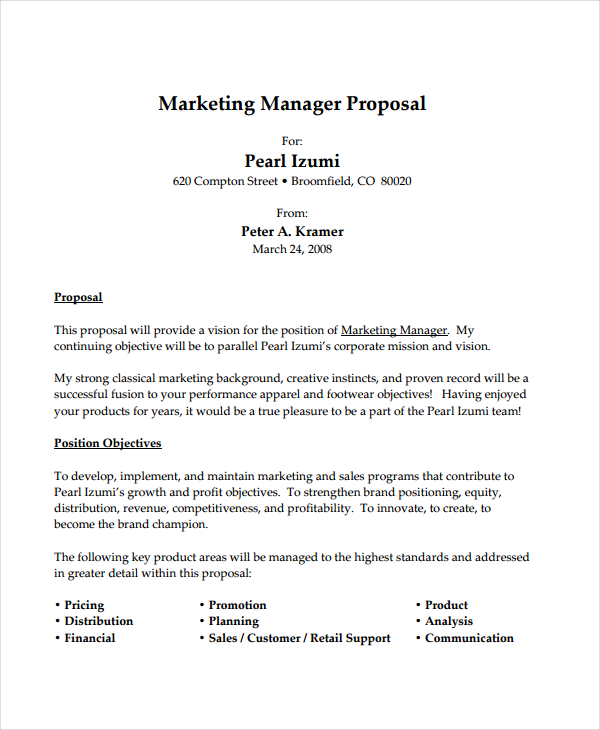 12 Job Proposal Examples PDF DOC Examples