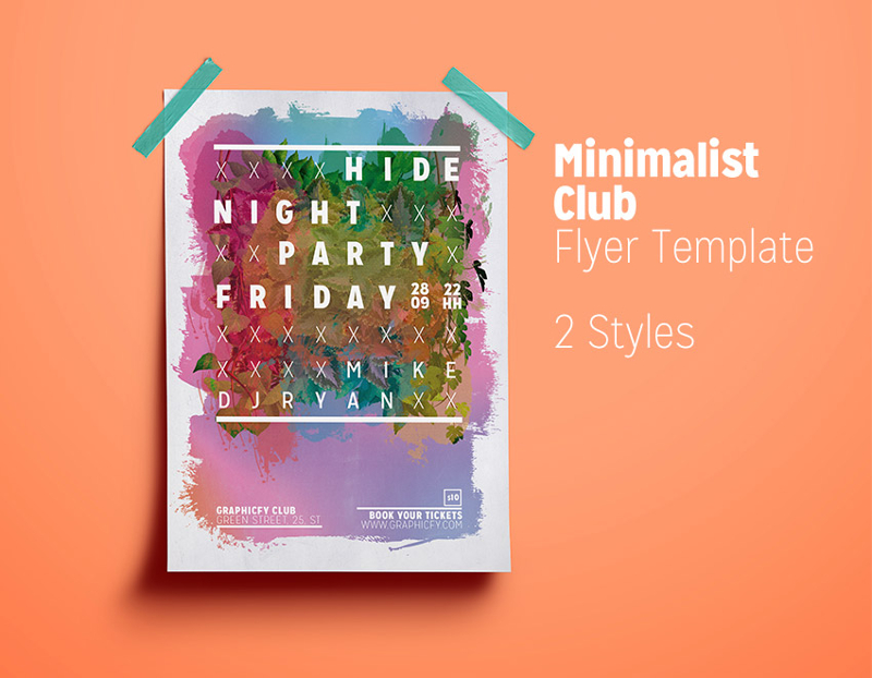 Minimalist Flyer Design - 34+ Examples, Format, Pdf | Examples