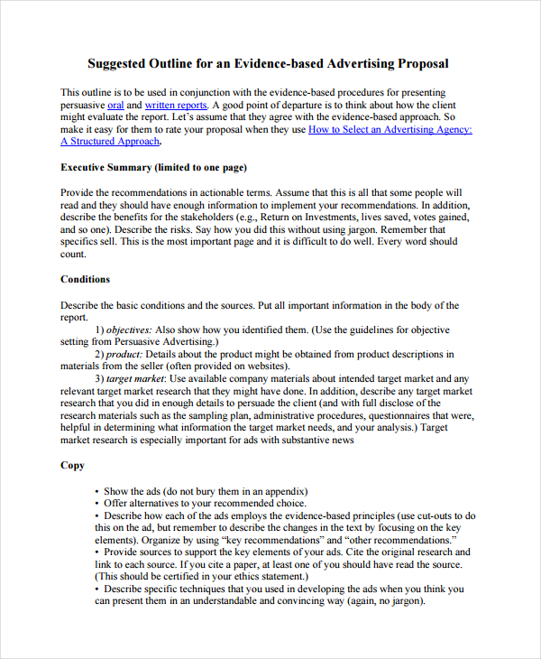 Advertising Proposal - 20+ Examples, Format, Pdf | Examples