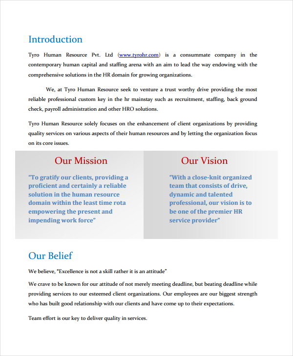 Recruitment Proposal - 13+ Examples, Format, Pdf | Examples