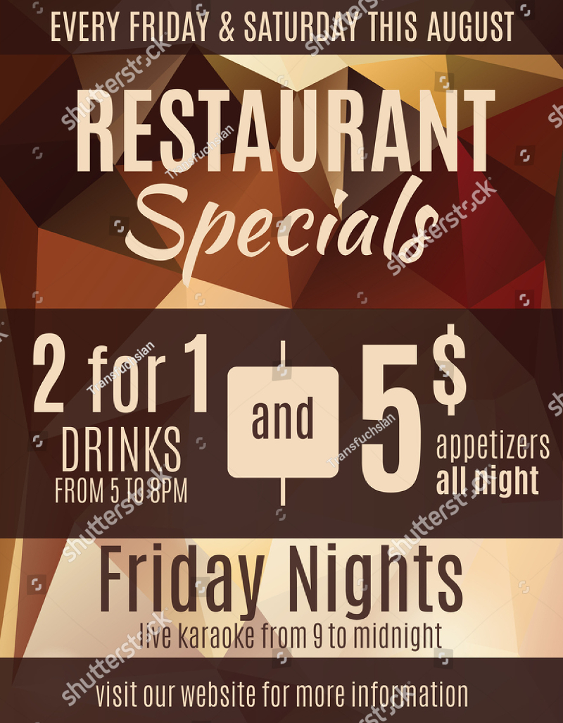 Restaurant Flyer - 24+ Examples, Format, Pdf | Examples