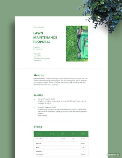 Maintenance Proposal - 23+ Examples, Format, Pdf | Examples