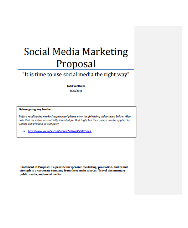 Social Media Proposal Examples At Viiemaniblog Blog Social Media Proposal Examples At Viiemaniblog Blog