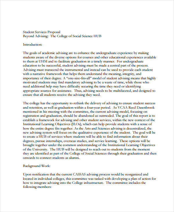 Services Proposal - 14+ Examples, Format, Pdf | Examples