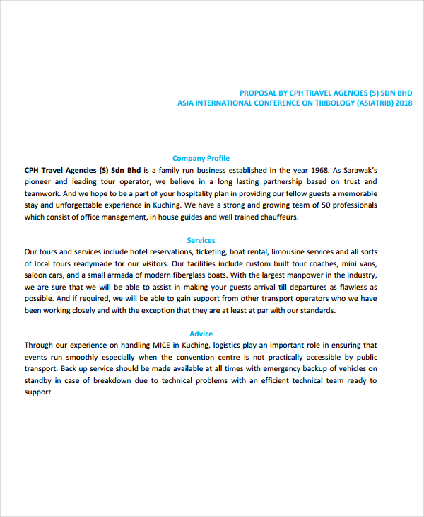 Travel Proposal - 20+ Examples, Format, Pdf, Tips