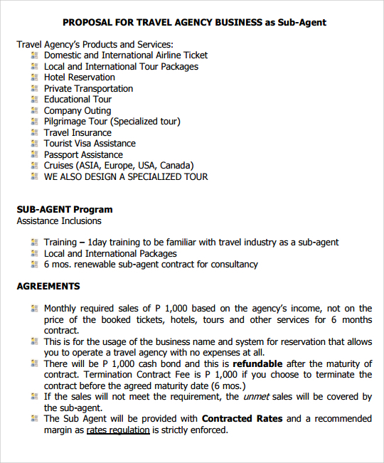 Travel Proposal - 20+ Examples, Format, Pdf, Tips
