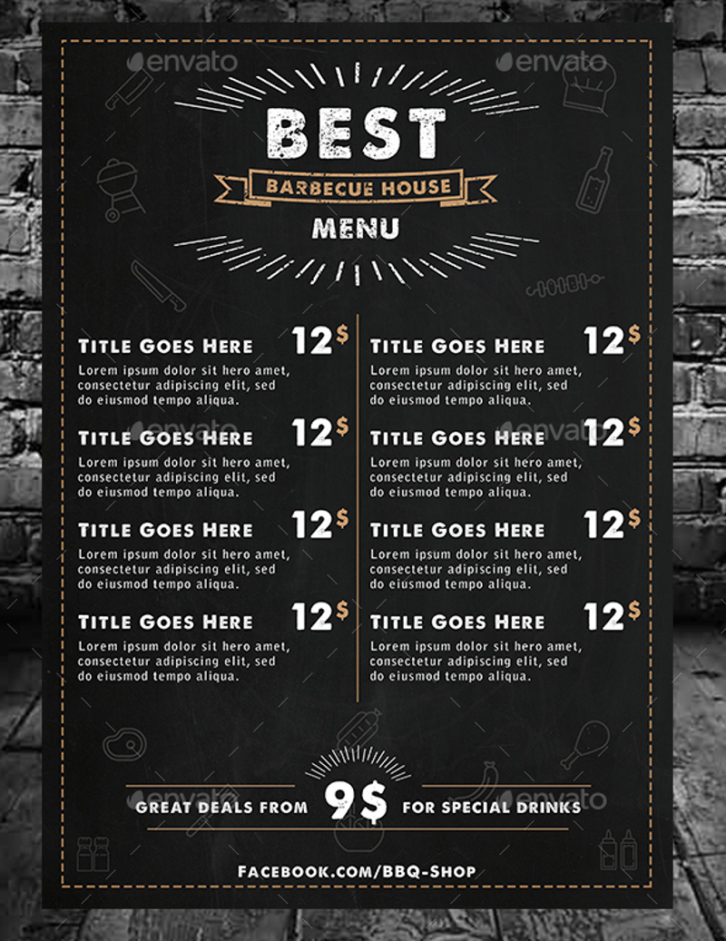 Barbecue Menu 12 Examples Format Pdf Examples