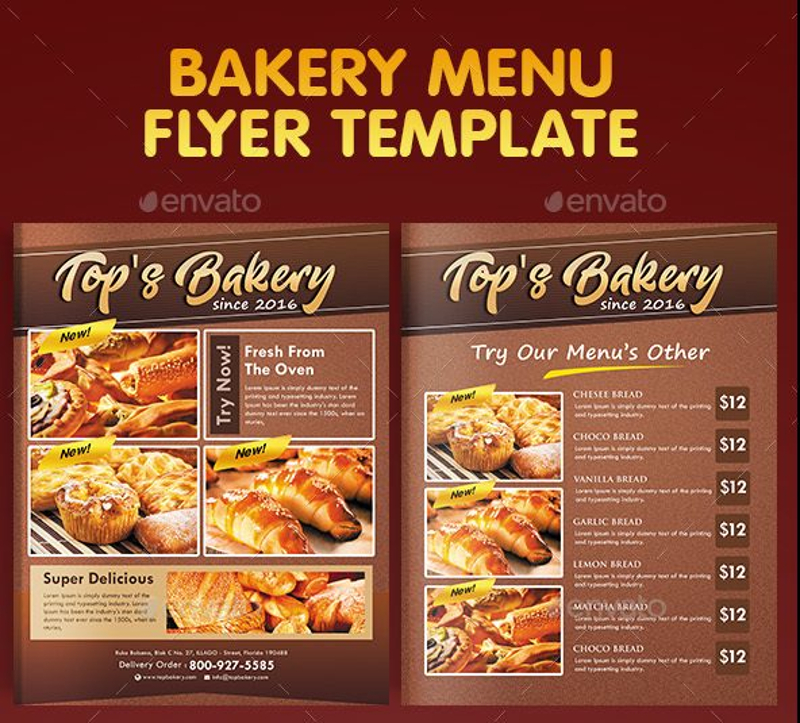 Examples Examples Of Bakery Menu Format Sample Examples