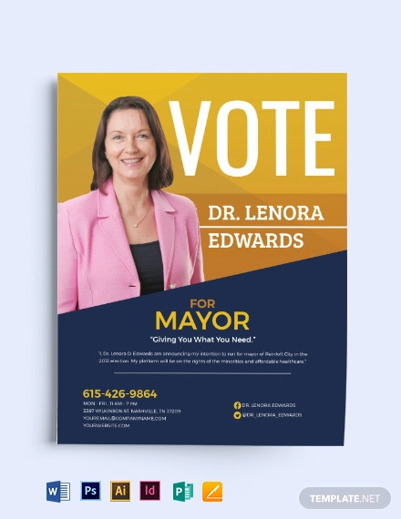 Campaign Flyer - 19+ Examples, Illustrator, Design, Word, Pages ...