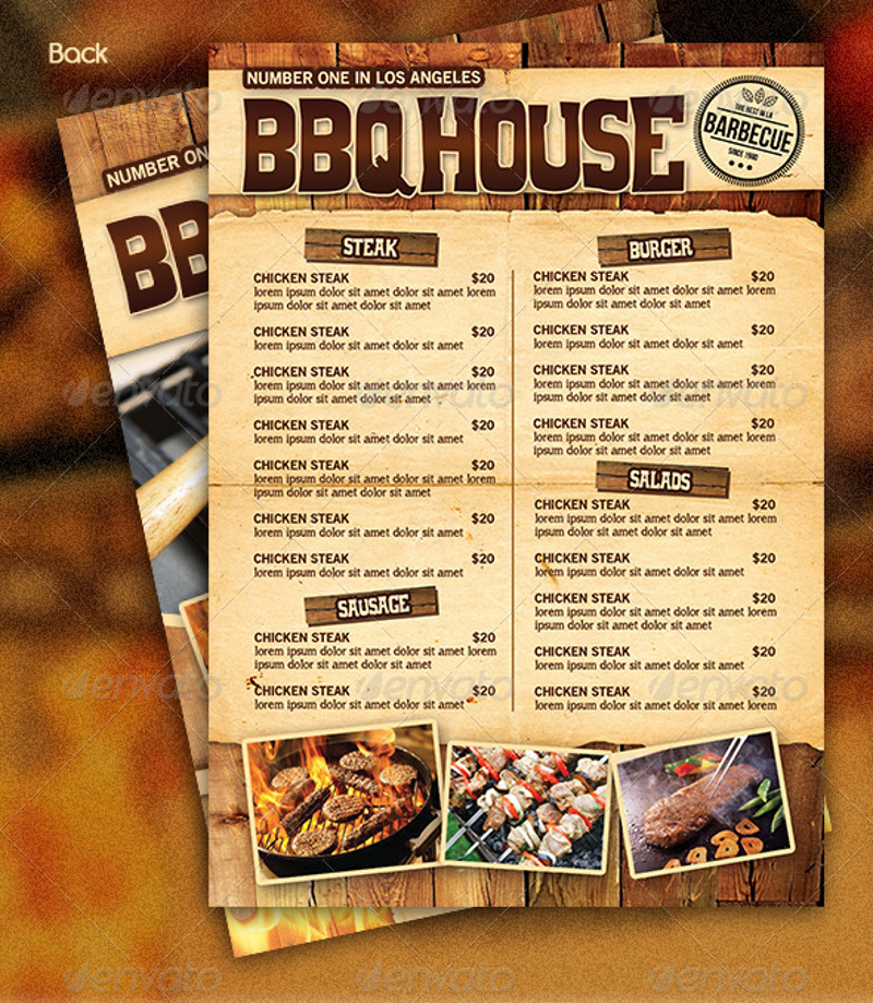 Bbq Menu Hot Picture