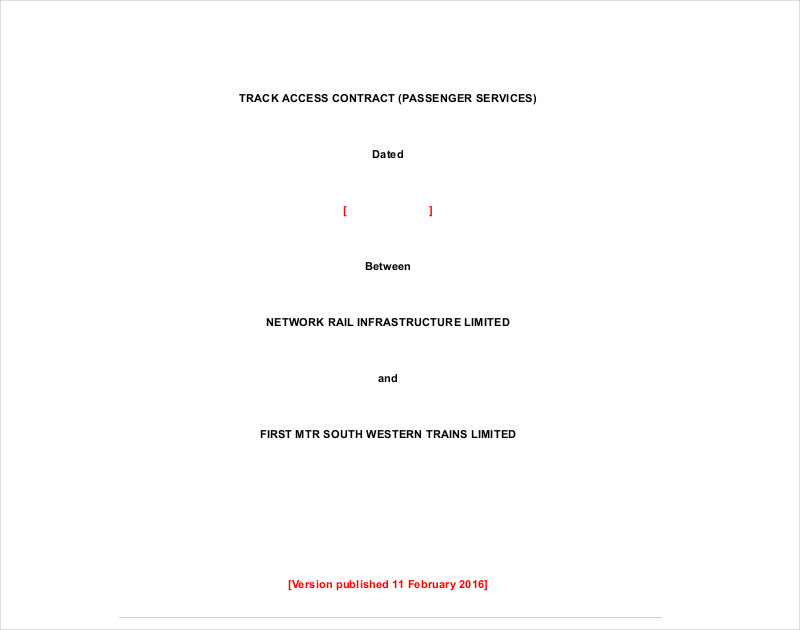 Draft Contract - 11+ Examples, Format, Pdf | Examples