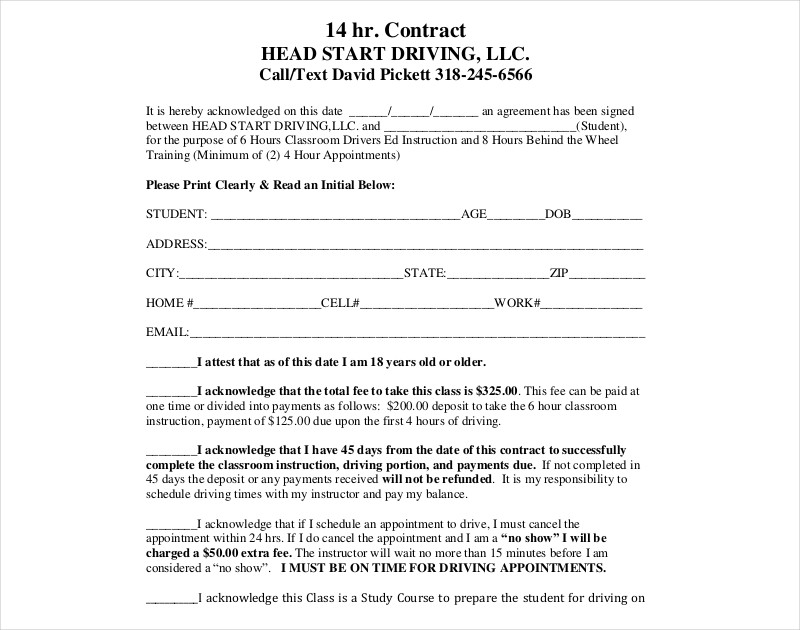 HR Contract - 8+ Examples, Format, Pdf | Examples