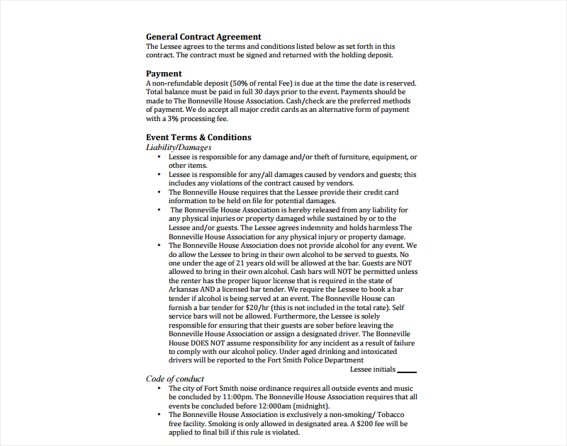 Payment Contract - 9+ Examples, Format, Pdf | Examples