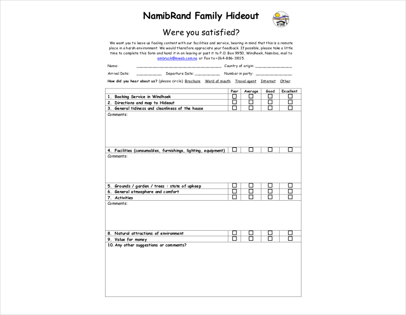Satisfaction Questionnaires - 10+ Examples, Format, Pdf | Examples