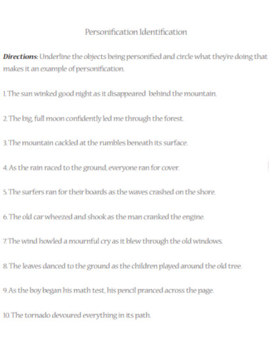 Personification - 100+ Examples, Format, Pdf | Examples