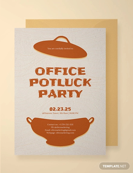 Potluck Party Invitation 16 Examples Format Pdf Examples