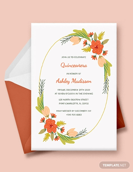 Quinceanera Invitation - 14+ Examples, Format, Pdf | Examples