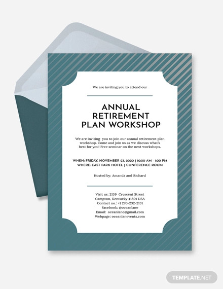 Retirement Invitation 21 Examples Format Pdf Examples