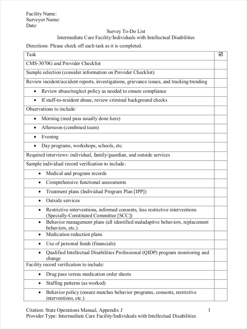 FREE 12 To Do Checklist Examples In PDF Google Docs Pages Word