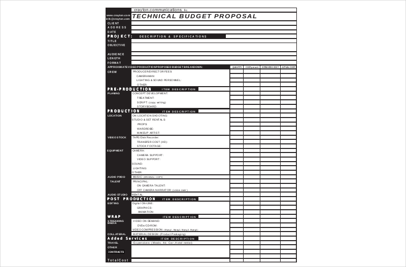 Technical Proposal - 16+ Examples, Format, Pdf | Examples