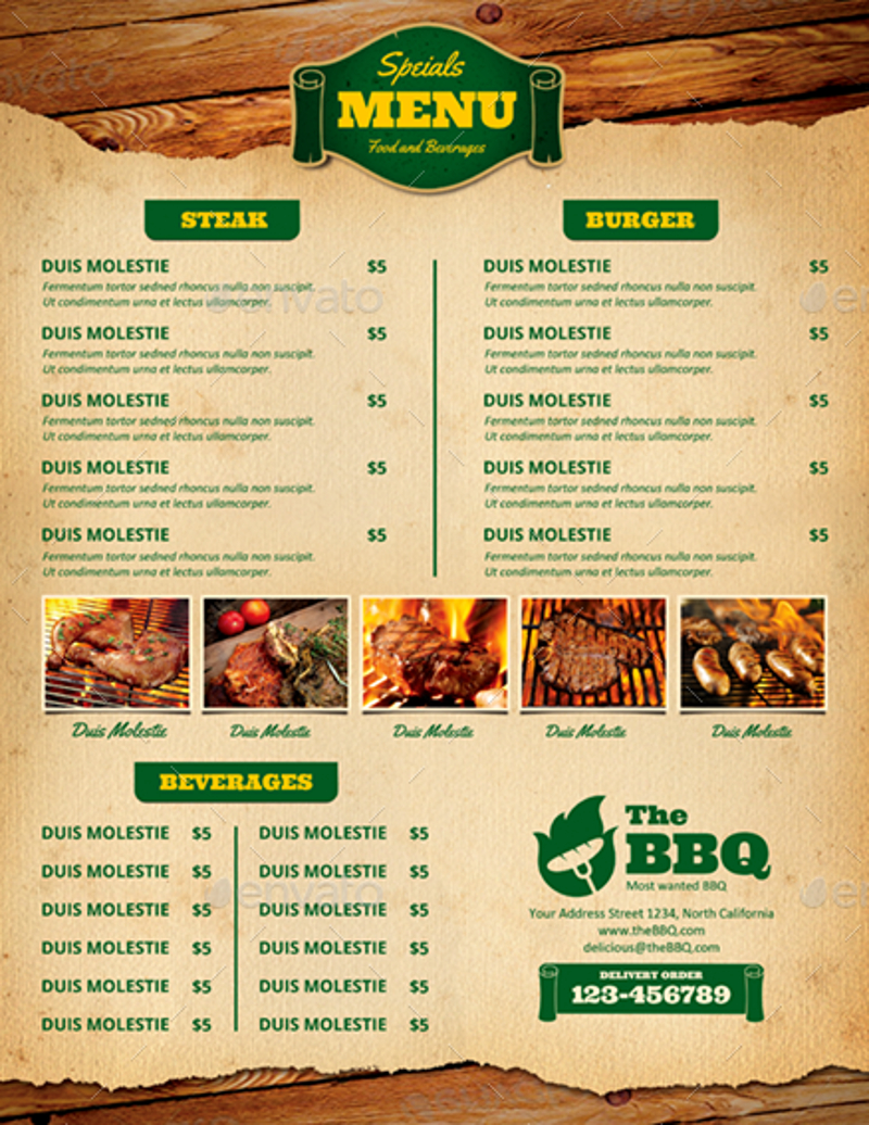 Barbecue Menu - 12+ Examples, Format, Pdf | Examples