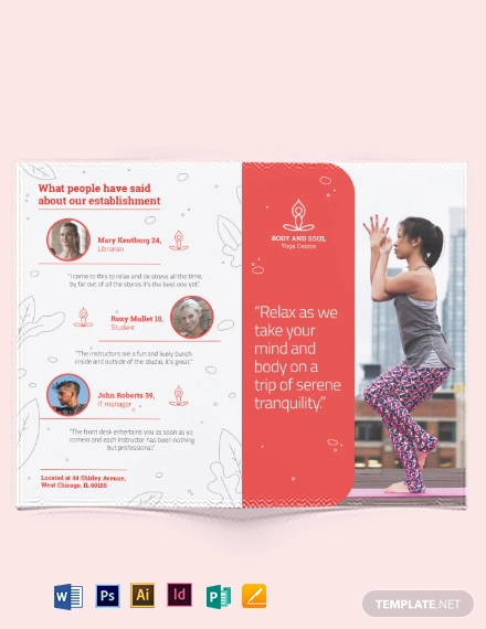Yoga Brochure - 16+ Examples, Format, Pdf | Examples