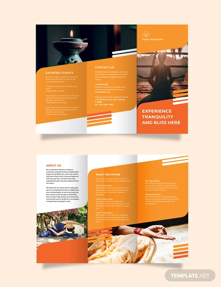 Yoga Brochure - 16+ Examples, Format, Pdf | Examples