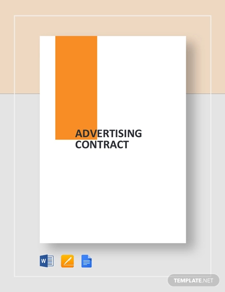 Advertising Contract - 17+ Examples, Format, Pdf | Examples