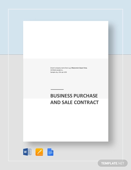 Purchase Contract - 17+ Examples, Format, Pdf | Examples