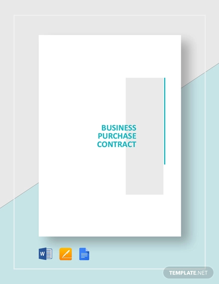 Purchase Contract - 17+ Examples, Format, Pdf | Examples