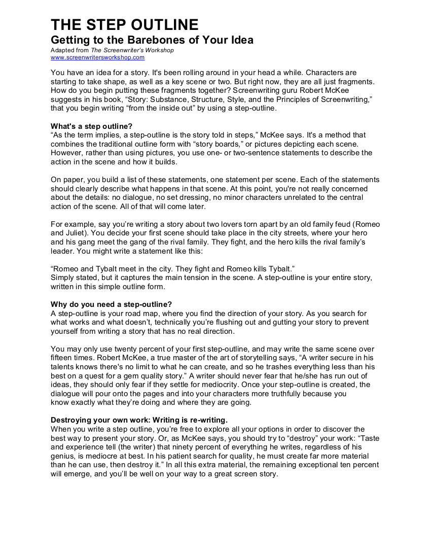 Script Format Template Google Docs