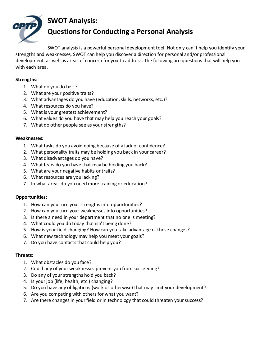 Personal Career SWOT analysis Dhl Swot Analysis Anacollege