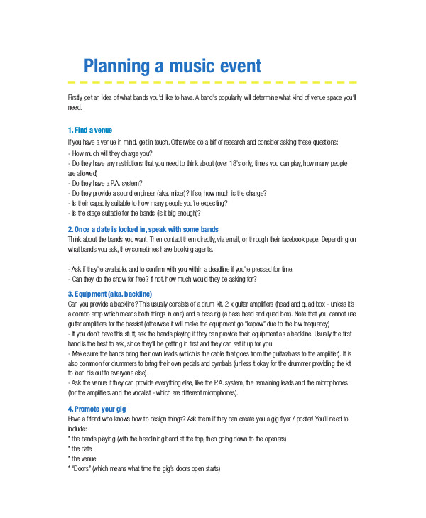 Music Playlist Checklist - Examples, Format, How to Create, Pdf