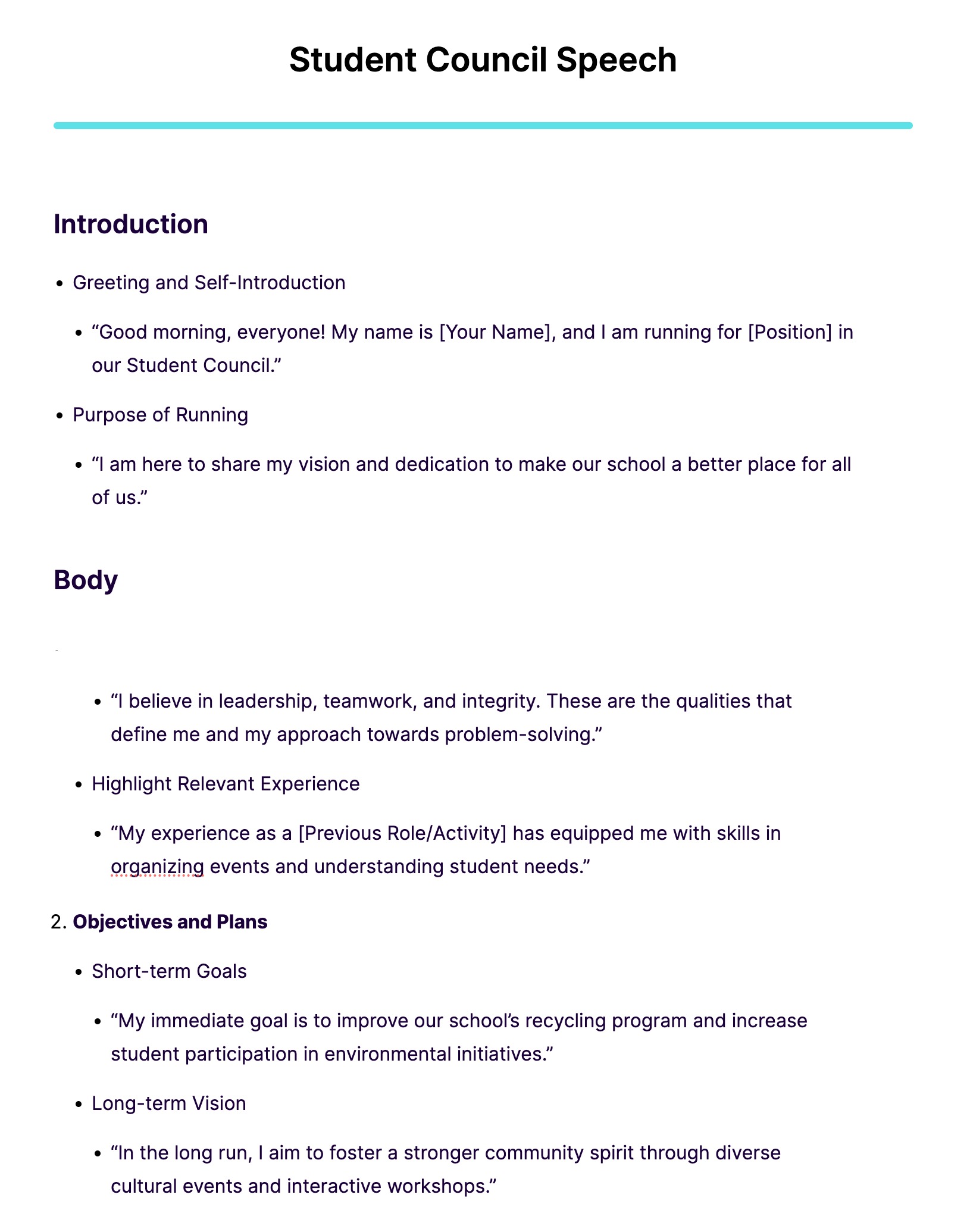 6+ Student Council Speech Examples in PDF | Examples