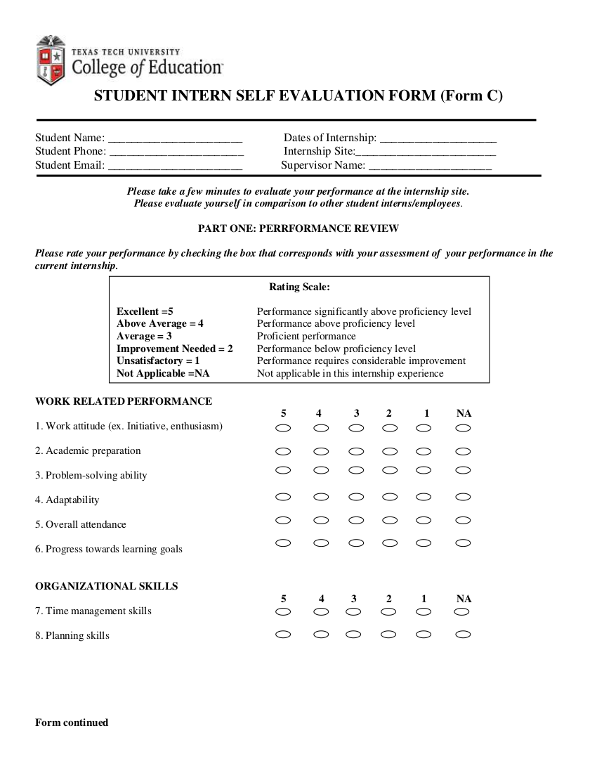 11 Self Assessment Worksheet Examples In Pdf Examples Gambaran