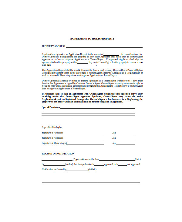 Property Contract - 7+ Examples, Format, Pdf | Examples